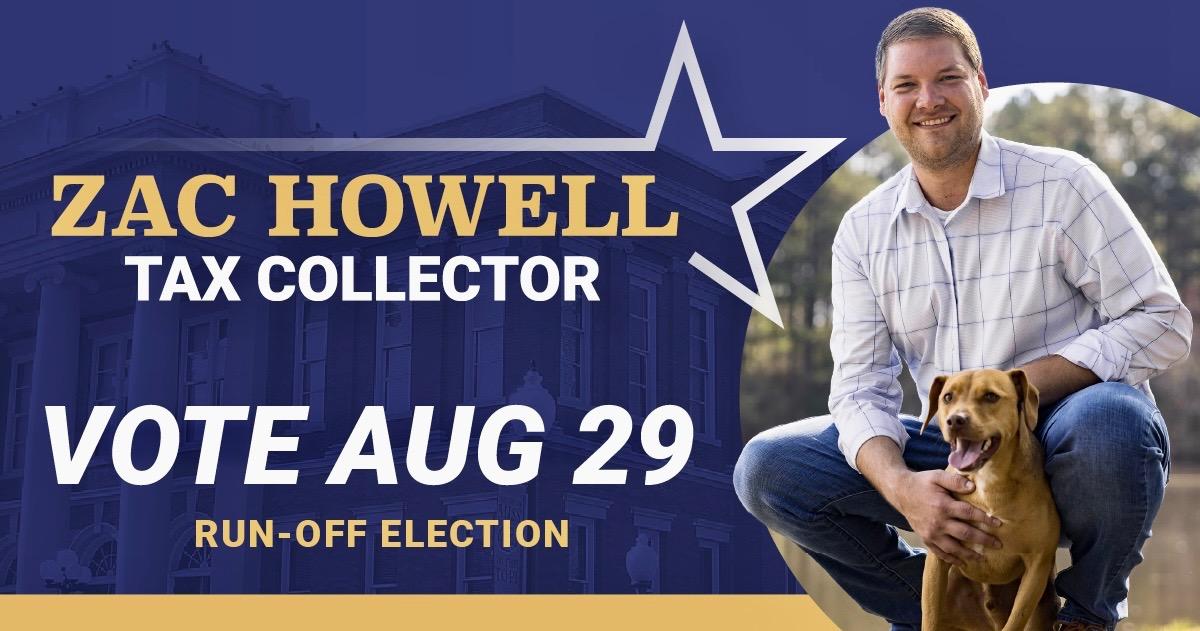 On August 29, 2023, vote for experience, vote for Zac Howell – On ...